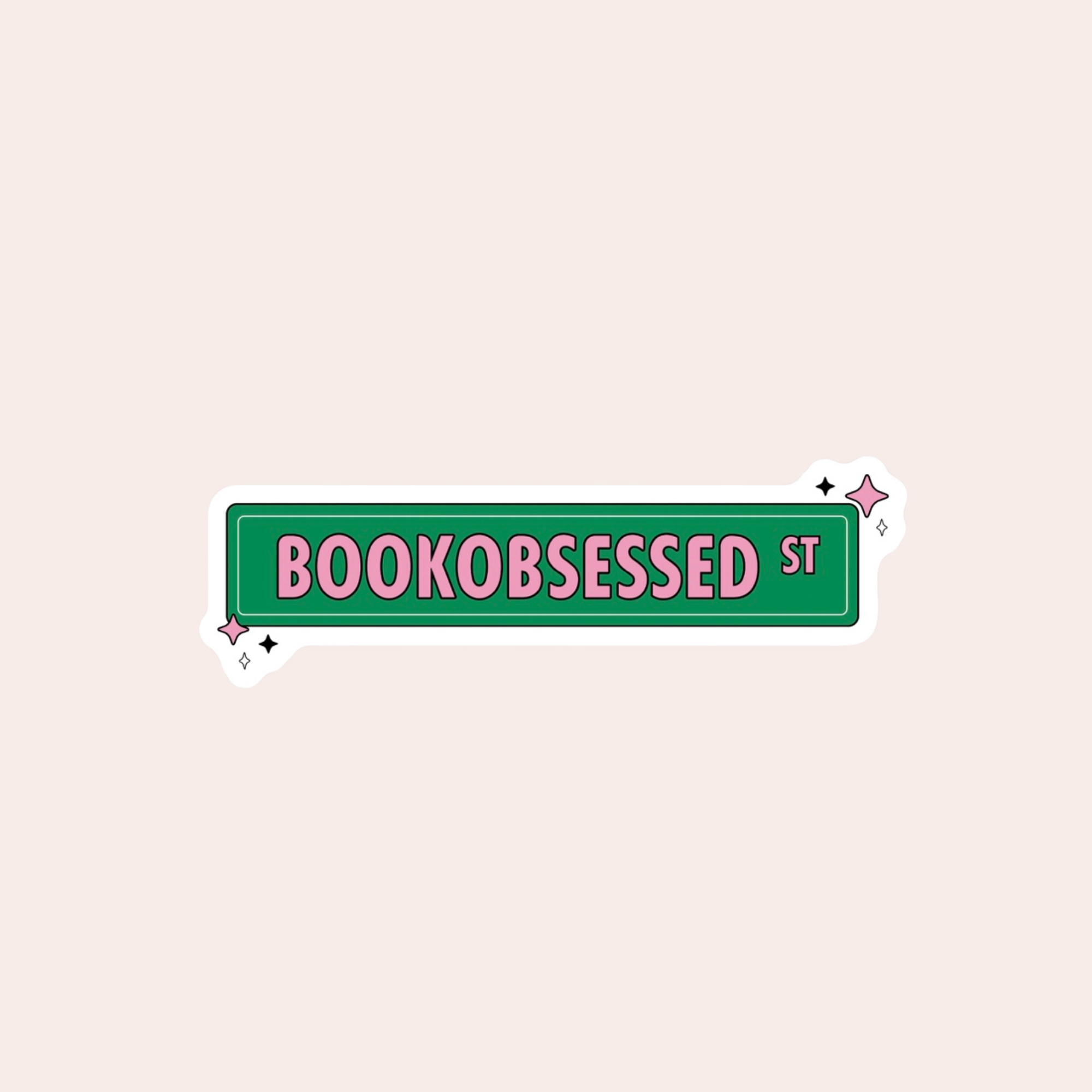 Book Obsessed Street Sticker – Love On A Shelf
